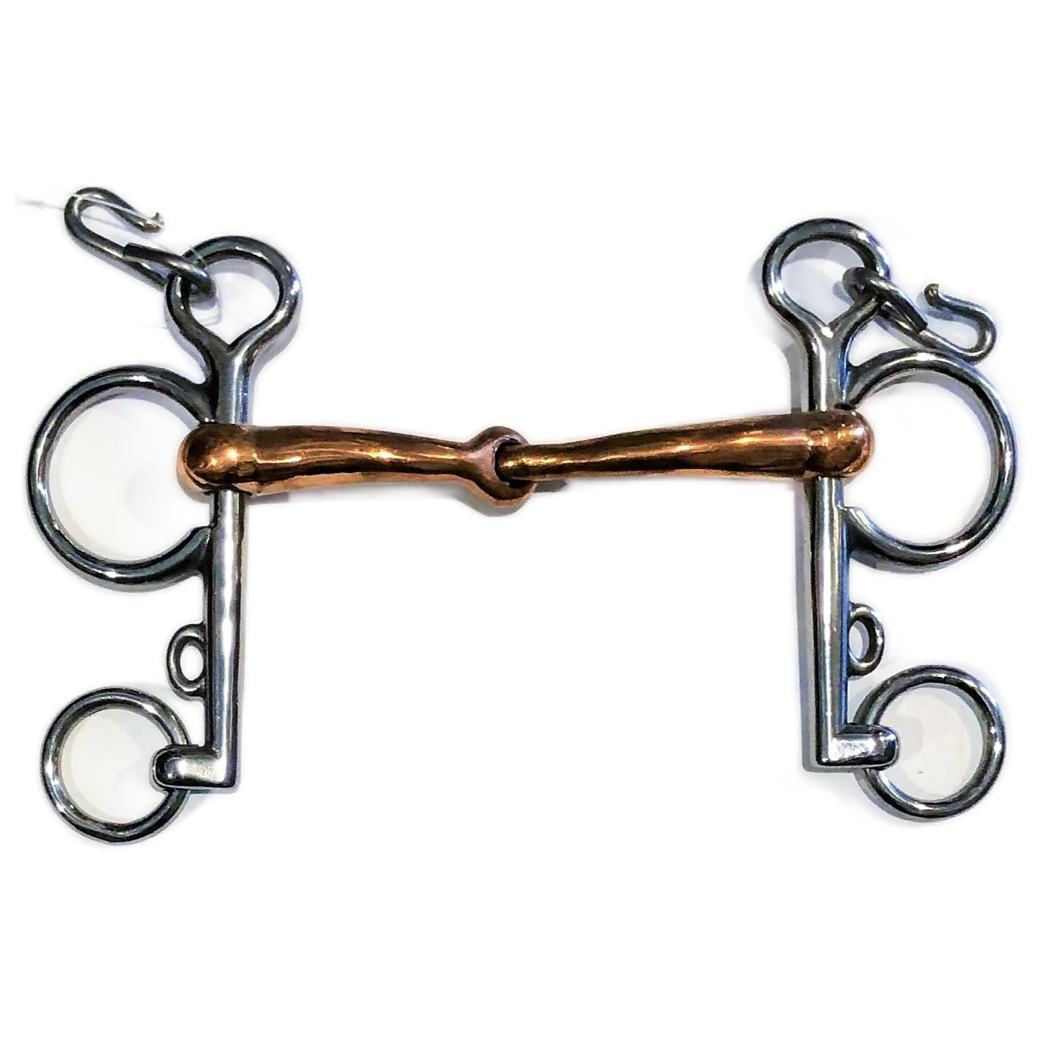 Abbey Copper Broken Pelham | High-Quality Polo Bit | JHHE - Jackson Hole Horse Emporium