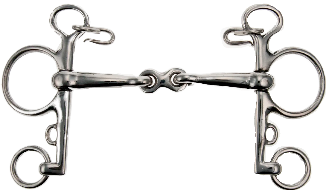 Abbey French Link Broken Pelham | Versatile Polo Bit | JHHE - Jackson Hole Horse Emporium