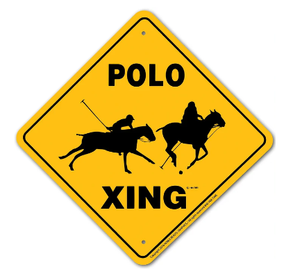 Polo Field Crossing Sign | Safety & Navigation | JHHE - Jackson Hole ...