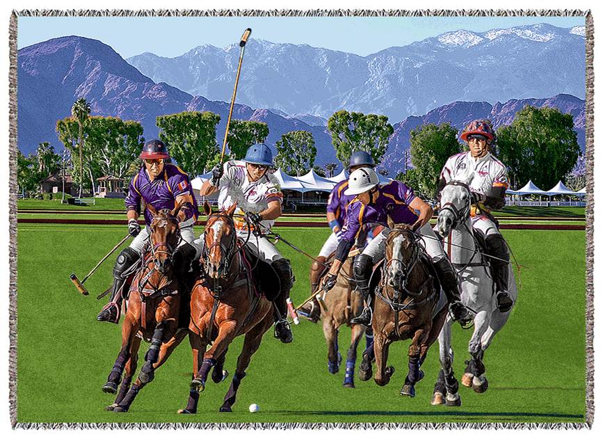 Afghan-Polo Design | Polo Design Rugs | JHHE - Jackson Hole Horse Emporium
