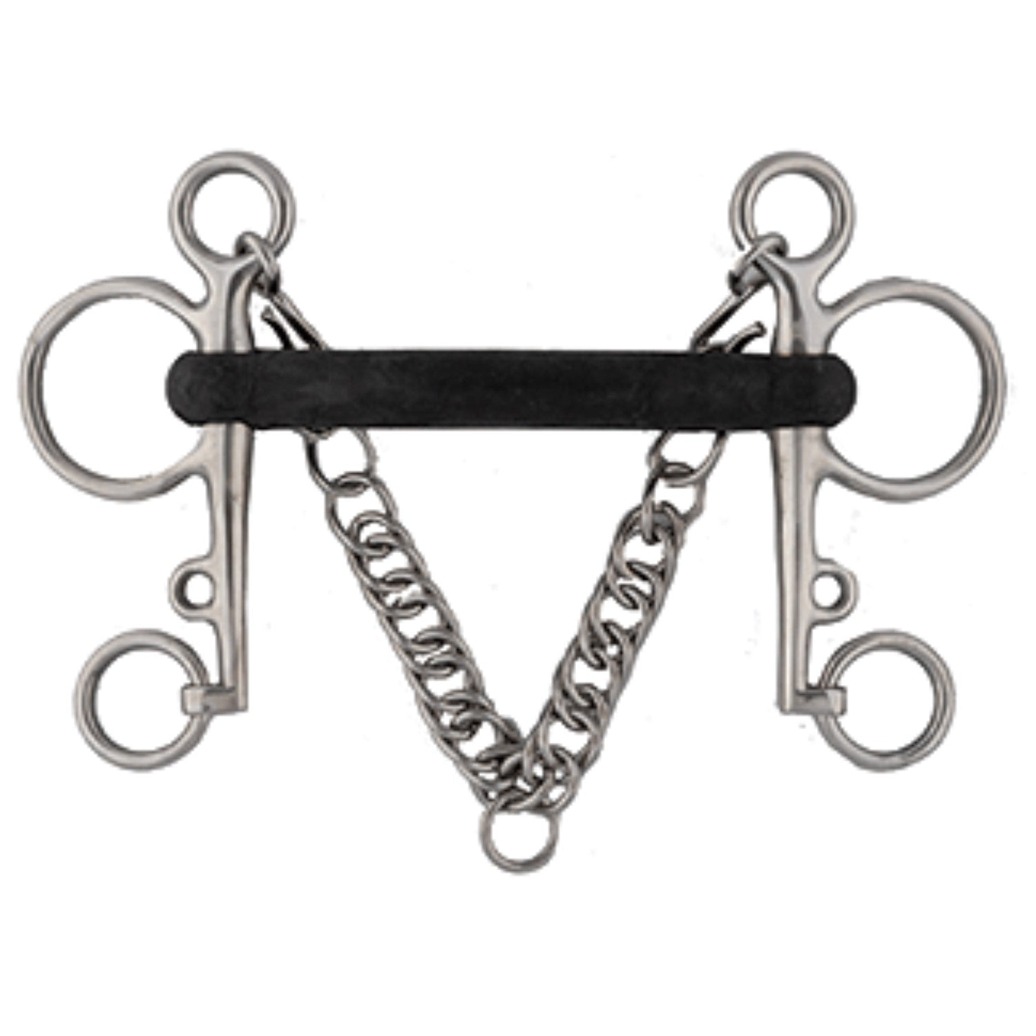 Korsteel Rubber Pelham | Secure & Comfortable Polo Bit | JHHE - Jackson Hole Horse Emporium